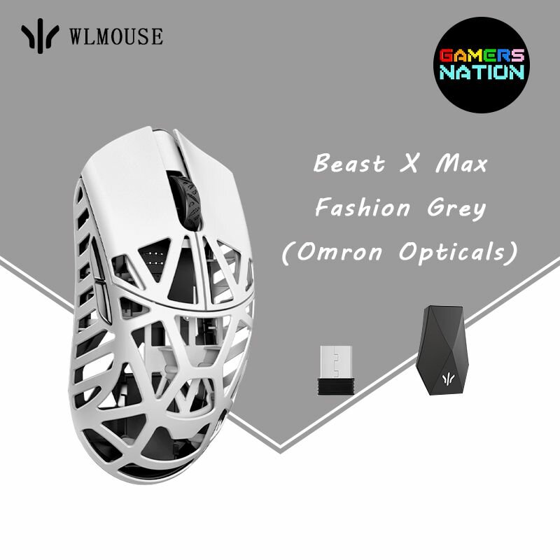 Wlmouse Игровая мышь беспроводная BEAST X MAX, белый