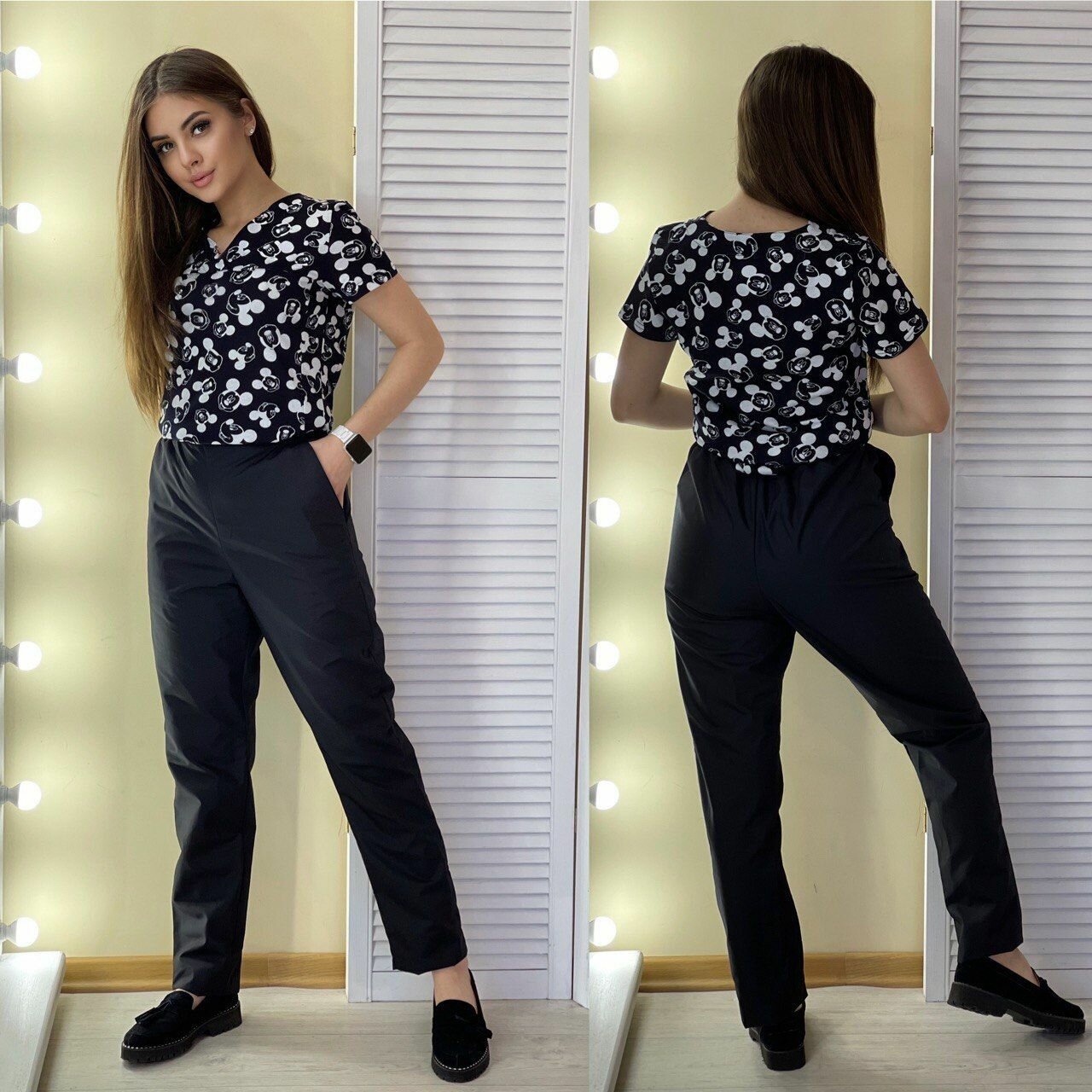 Рабочие брюки женские Универсал из Тиси. Универсальные медицинские брюки джоггеры - спецодежда для косметологов, салонов красоты, больниц и мед центров