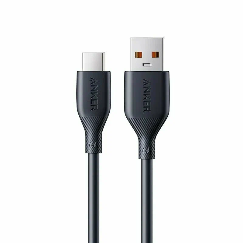 Кабель Anker USB-A to USB-C 1m 6A TPE черный (A8001)