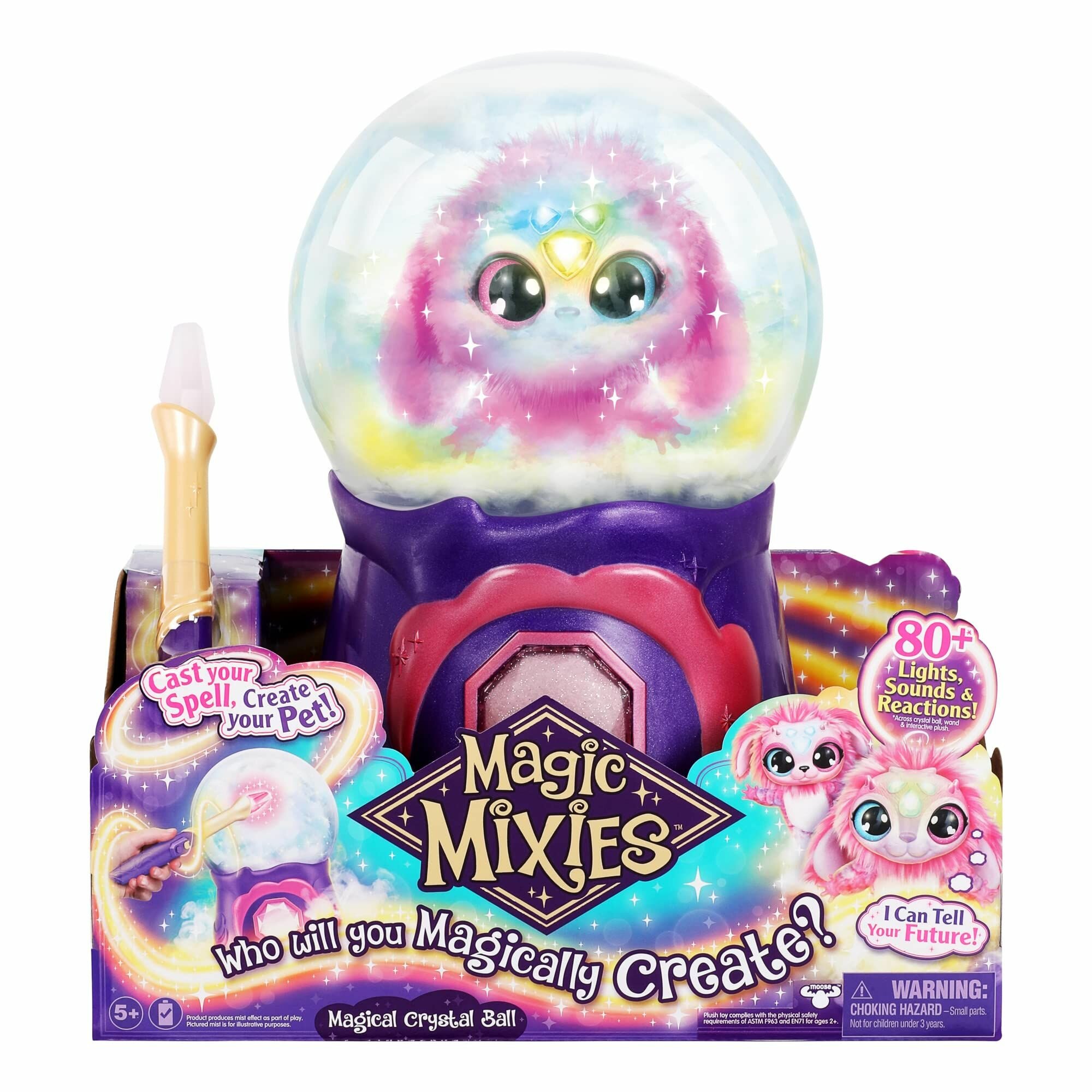Magic Mixies Magical Misting Crystal Ball , С Интерактивными Розовыми Плюшевыми Игрушками , И Более Чем 80 Видами Звуков И Реакций - Электронных Детских Игрушек Волшебный Хрустальный Шар