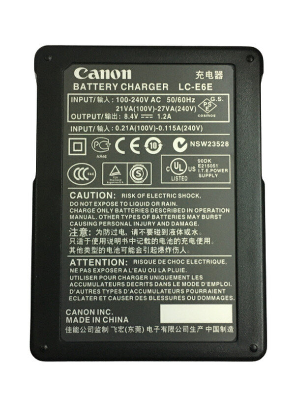 Зарядное устройство Canon LC-E6 для аккумуляторов LP-E6/E6N/E6NH — фото 1