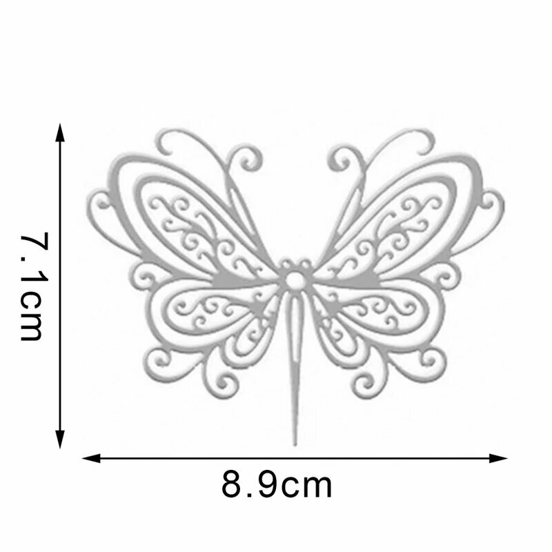 Металлический трафарет для скрапбукинга Борболета