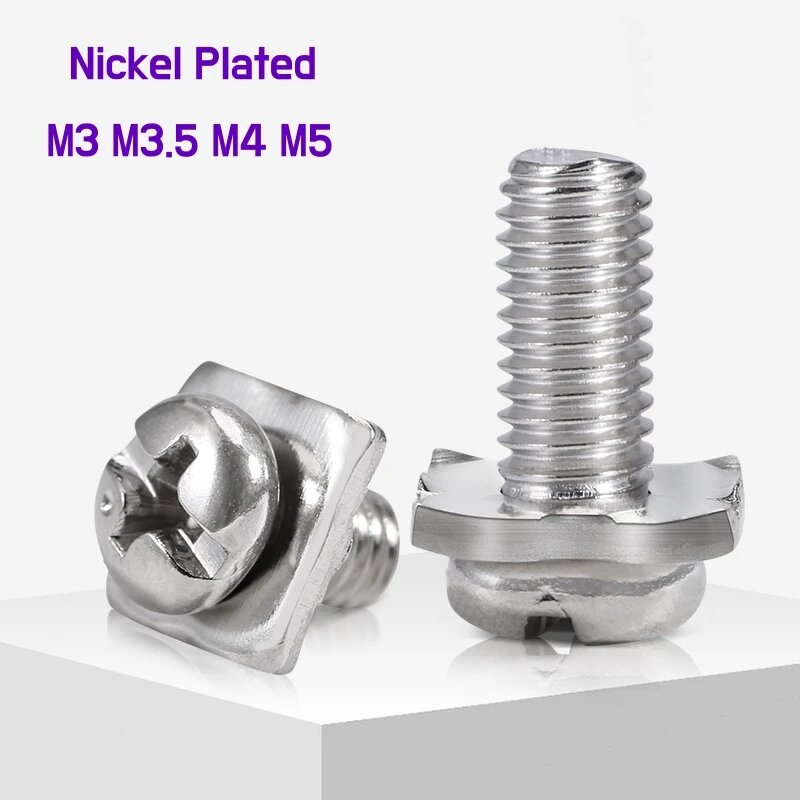 Клеммные колодки M3 M3.5 M4 M5 с никелевым покрытием M3.5x8x7mm-10pcs
