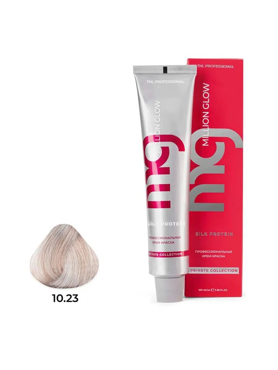 Крем-краска для волос Million glow Private collection Silk protein 10.23