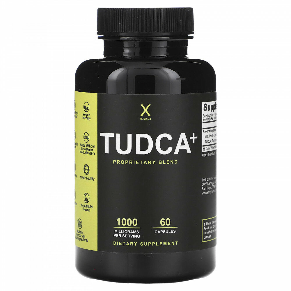 Humanx, Tudca+, 60 капсул