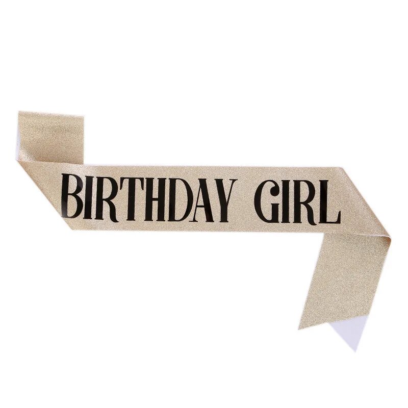 Лента "Birthday Girl", цвет JD0146-7