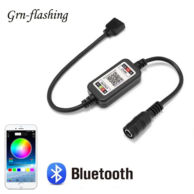 GRN-FLASHING Bluetooth RGB контроллер для светодиодной ленты