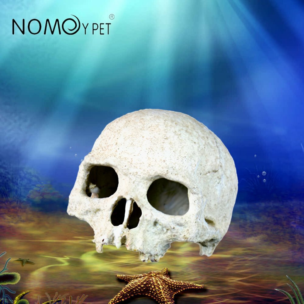 Террариумная декорация "Череп", Nomoy Pet, 14x12 см, для рептилий и амфибий