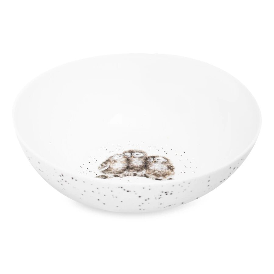 Салатник порционный Royal Worcester Забавная фауна Совята 15 см, фарфор костяной