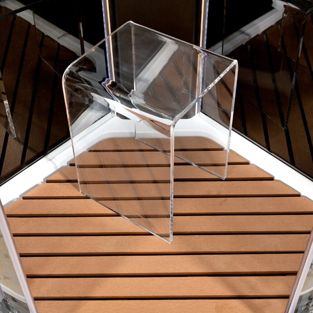 Декоративный журнальный столик из оргстекла 8мм 50*35*30