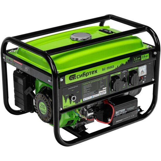 Генератор Сибртех бензиновый БС-3500Э, 94538