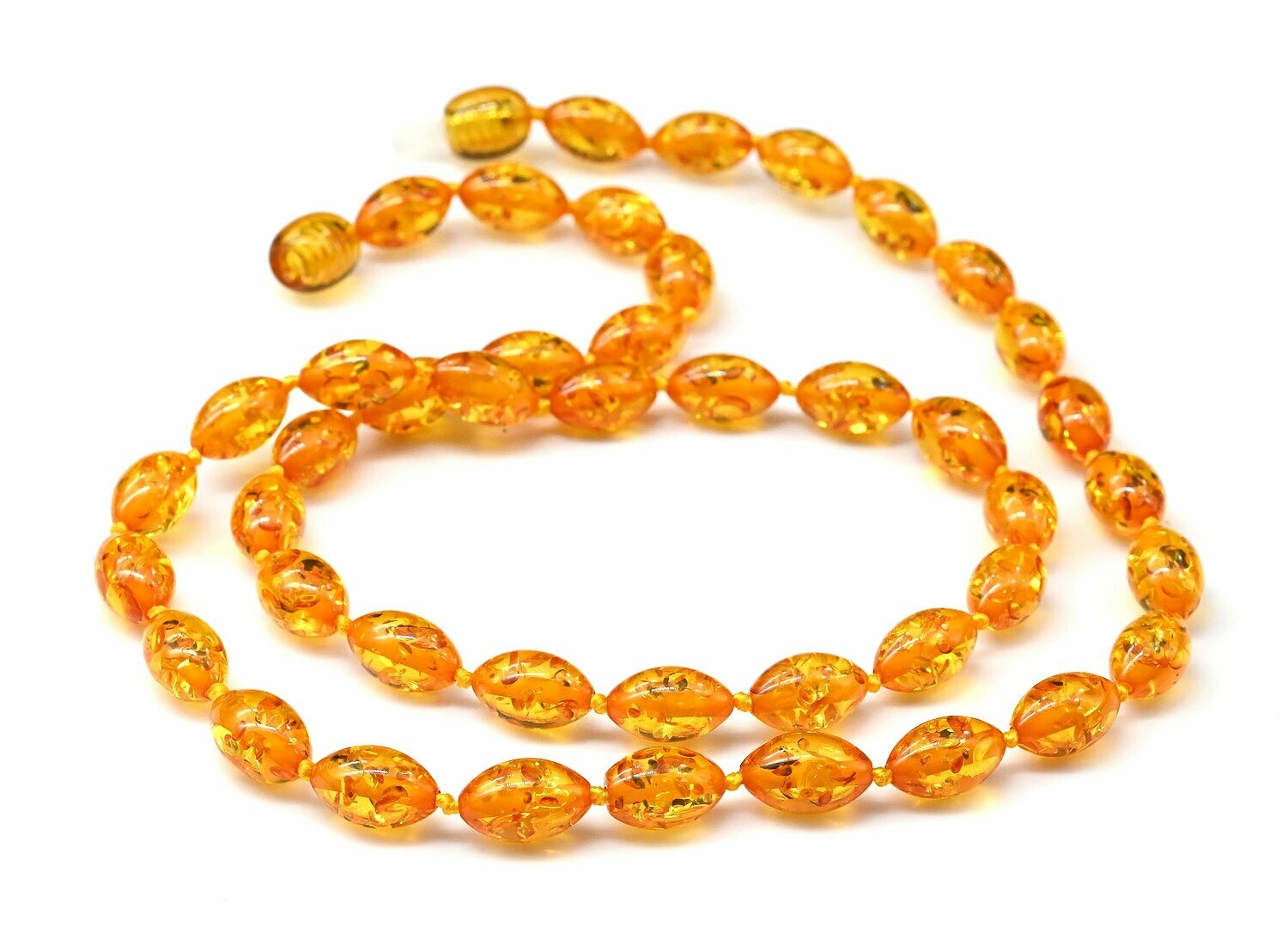 Бусы, янтарь