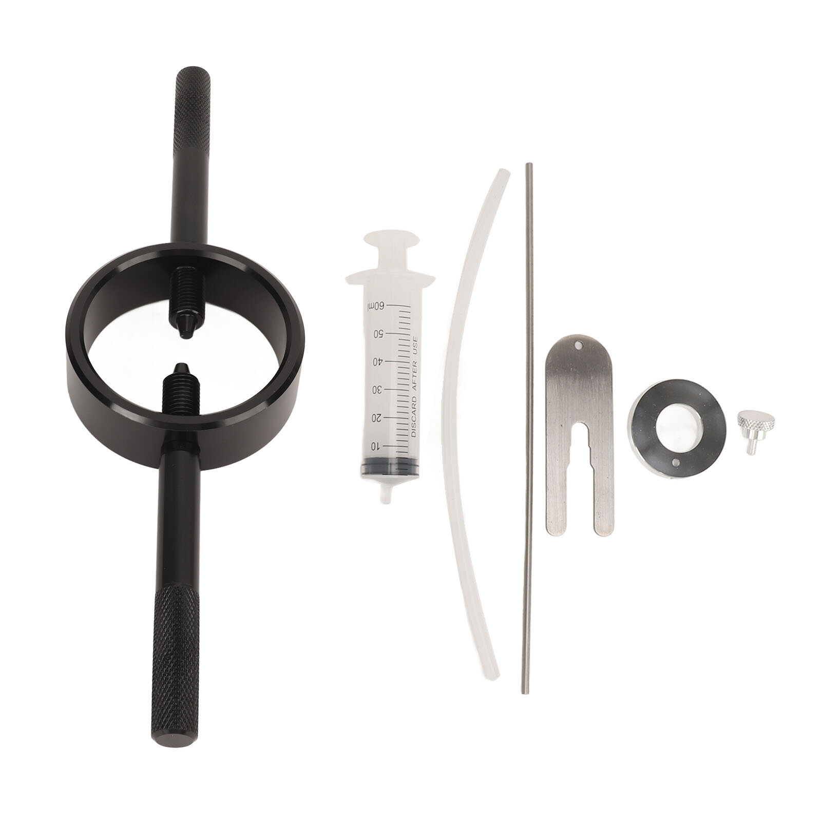 Набор инструментов для ремонта передней вилки мотоцикла, универсальный высокоточный указатель уровня масла и пружинный компрессор, набор из 12 прочных стальных инструментов