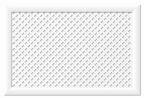 Экран для радиатора Тодико 90x60см Готико белый