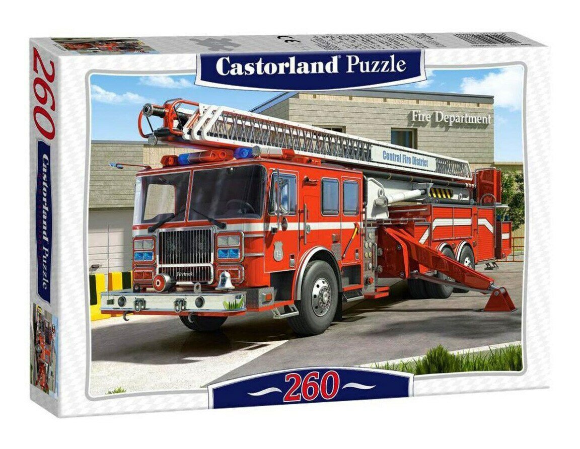 Пазл Castorland Пожарная машина, 260 деталей (В2-26760)