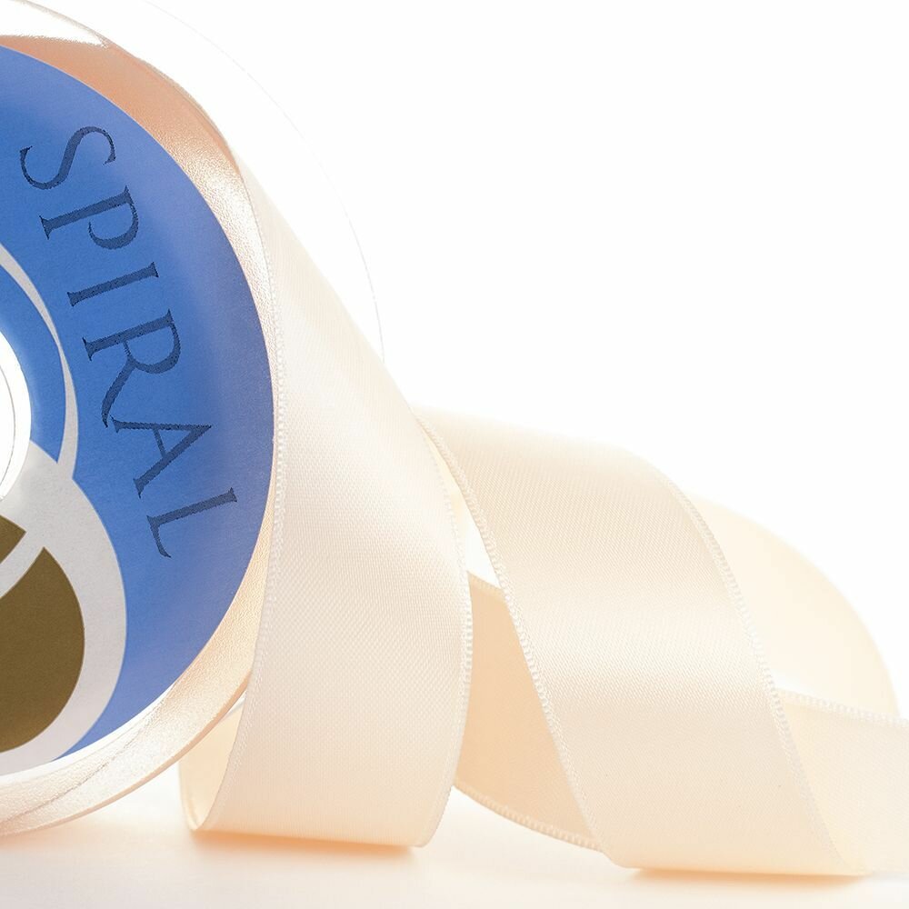 Лента атласная SAFISA Двусторонняя, 6,5 мм, 25 м, цвет 83, Чайная роза