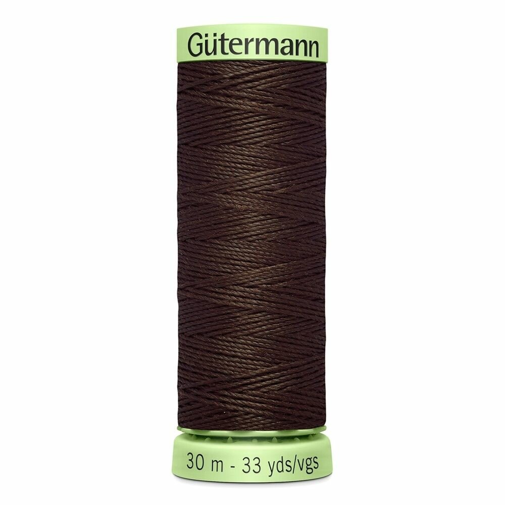 Декоративная нить Gutermann Top Stitch 30/30 м для декоративной отстрочки, 100% полиэстер, цвет 696 шоколад, 5 шт (3)