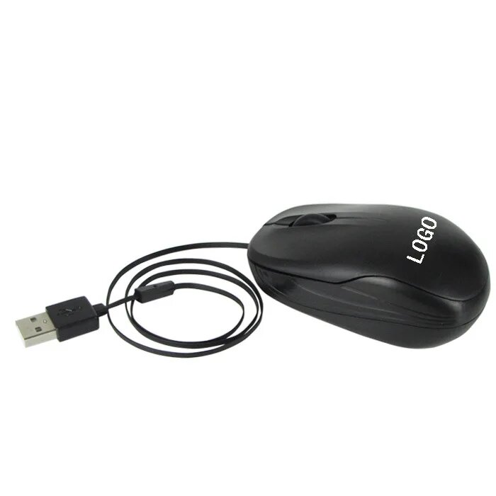 Портативная Проводная игровая USB-мышь с выдвижным кабелем, бесшумная мышь, эргономичные оптические мыши для офиса, дома, компьютера, ПК, планшета, ноутбука