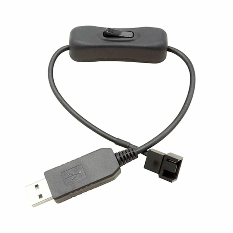 Кабель питания вентилятора 34см 4Pin USB 5V-12V, A