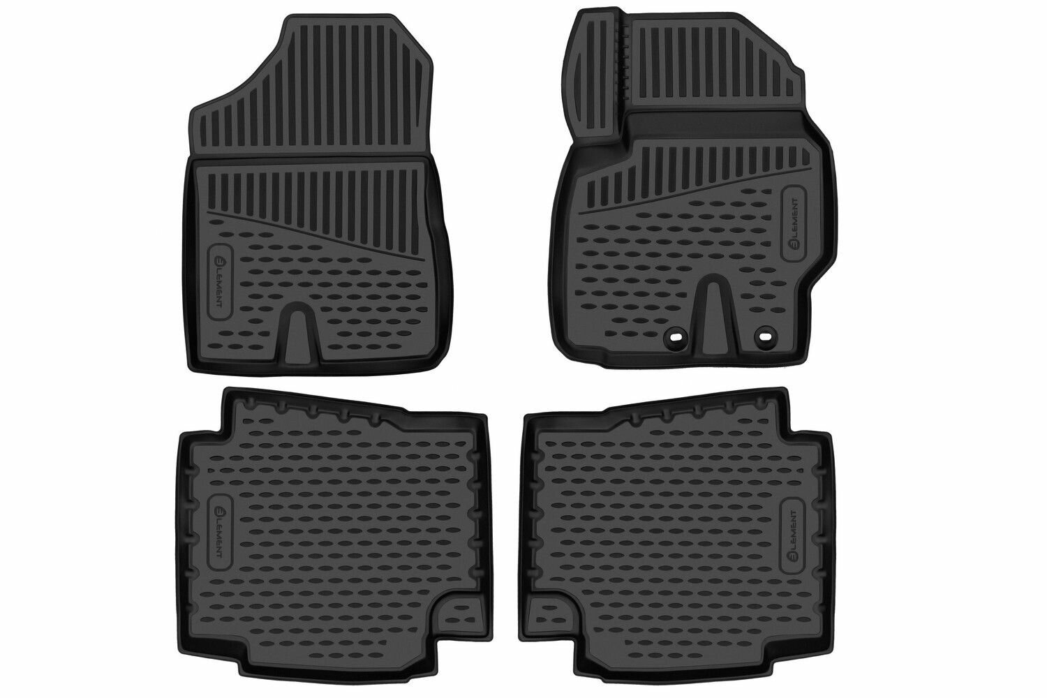 Коврики 3D в салон для TOYOTA Sienta (II) (2WD) 2015- Компактвэн, правый руль, 4шт. (полиуретан) арт. ELEMENT3DA36145210K