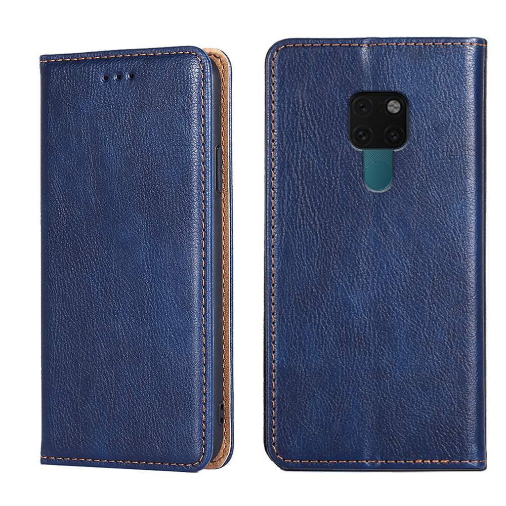 Чехол-книжка MyPads для Huawei Mate 20 / Хуавей Мате 20,(синий)