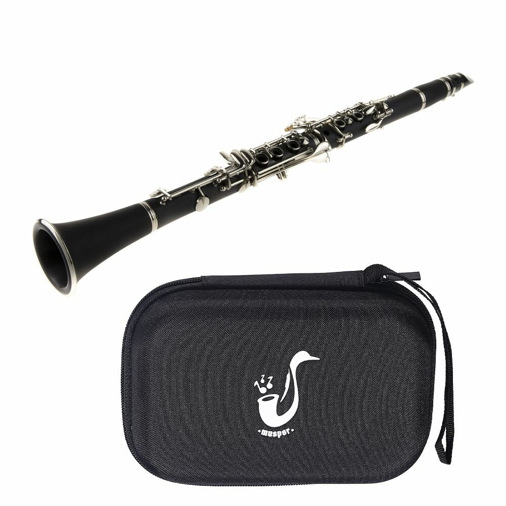 Чехол для тростей саксофона и кларнета, водонепроницаемый, 20 ячеек, черный