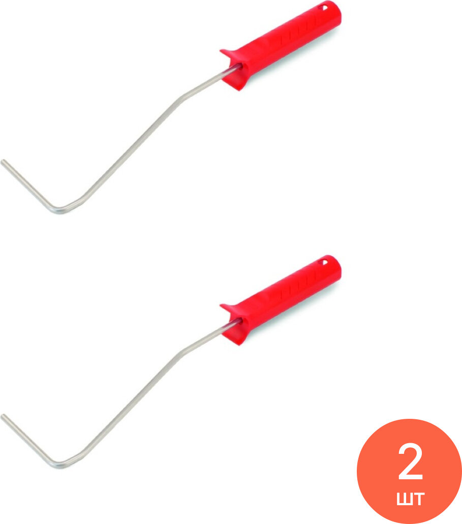 Ручка для валика 888 бюгель мини из металла и пластика, диаметр 6мм, длина 390мм / строительство и ремонт (комплект из 2 шт)