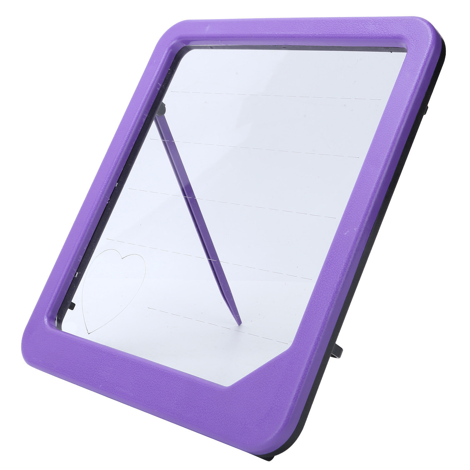 LED Writing Board Electronic Fluorescent Writing Tablet Drawing Display Board for Kid Toy Purple, размер 20x23x2cm, вес 176g, материал ABS Plastic+Acrylic Acid, батарейки 3 x AAA (не включены), в комплект входят 1 доска, 1 ластик, 1 ручка