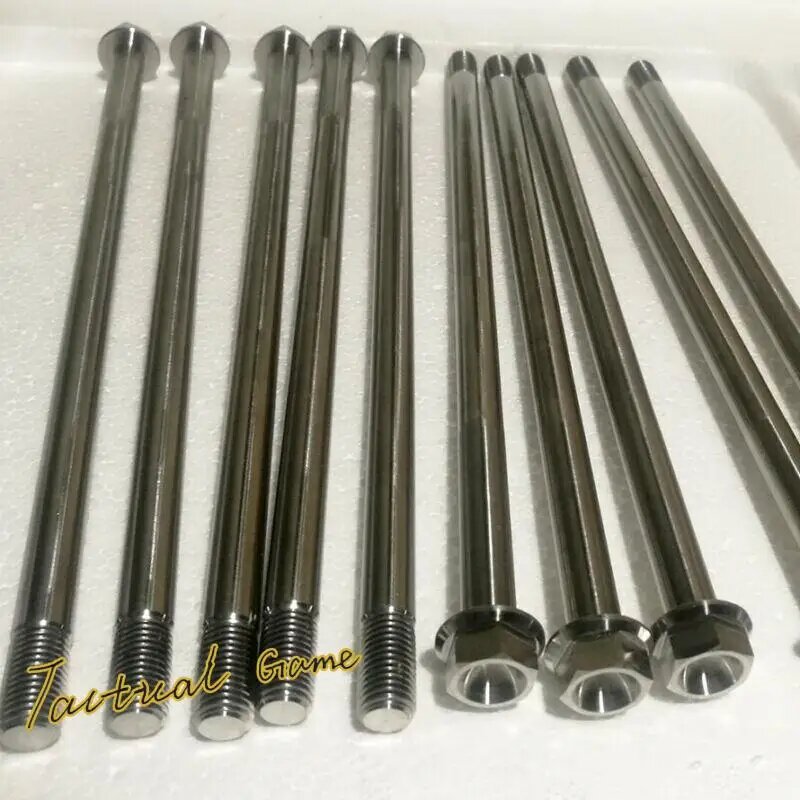 Цветные титановые болты с фланцевой головкой M10 * 1,25 * 240/290/100/80 мм 100MM