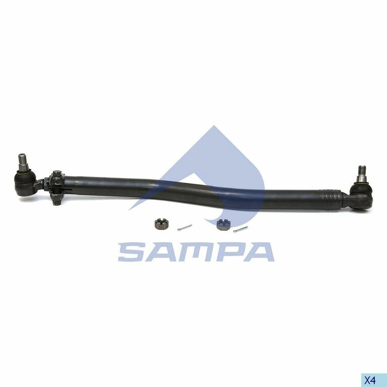 Тяга рулевая продольная L 900мм для Рено, Вольво арт 097100601 SAMPA