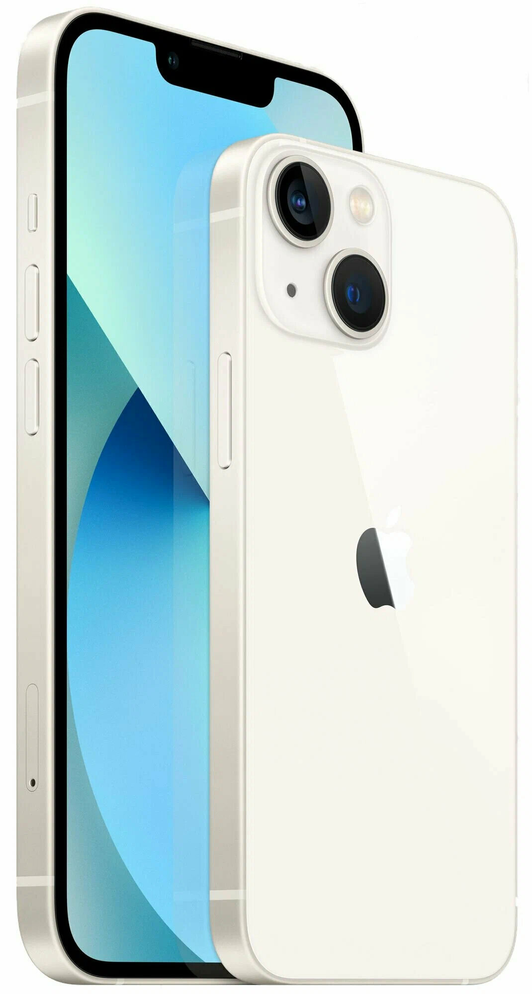 Смартфон Apple iPhone 13 128 ГБ, Двойная камера, A15 Bionic, Киноэффект, белый（white）