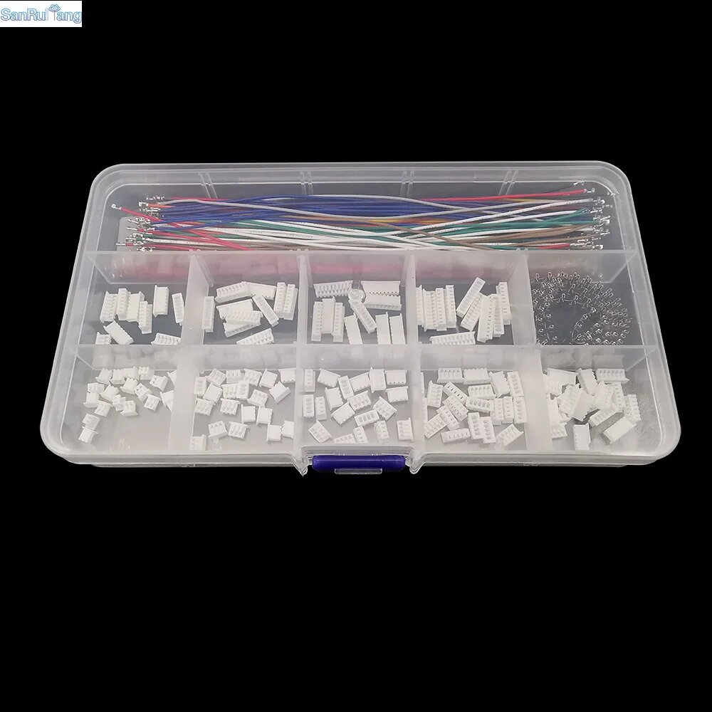 Комплект разъемов Mini JST 1.25 MX 1.25 2/3/4/5/6/7/8/9/10-контактный белый