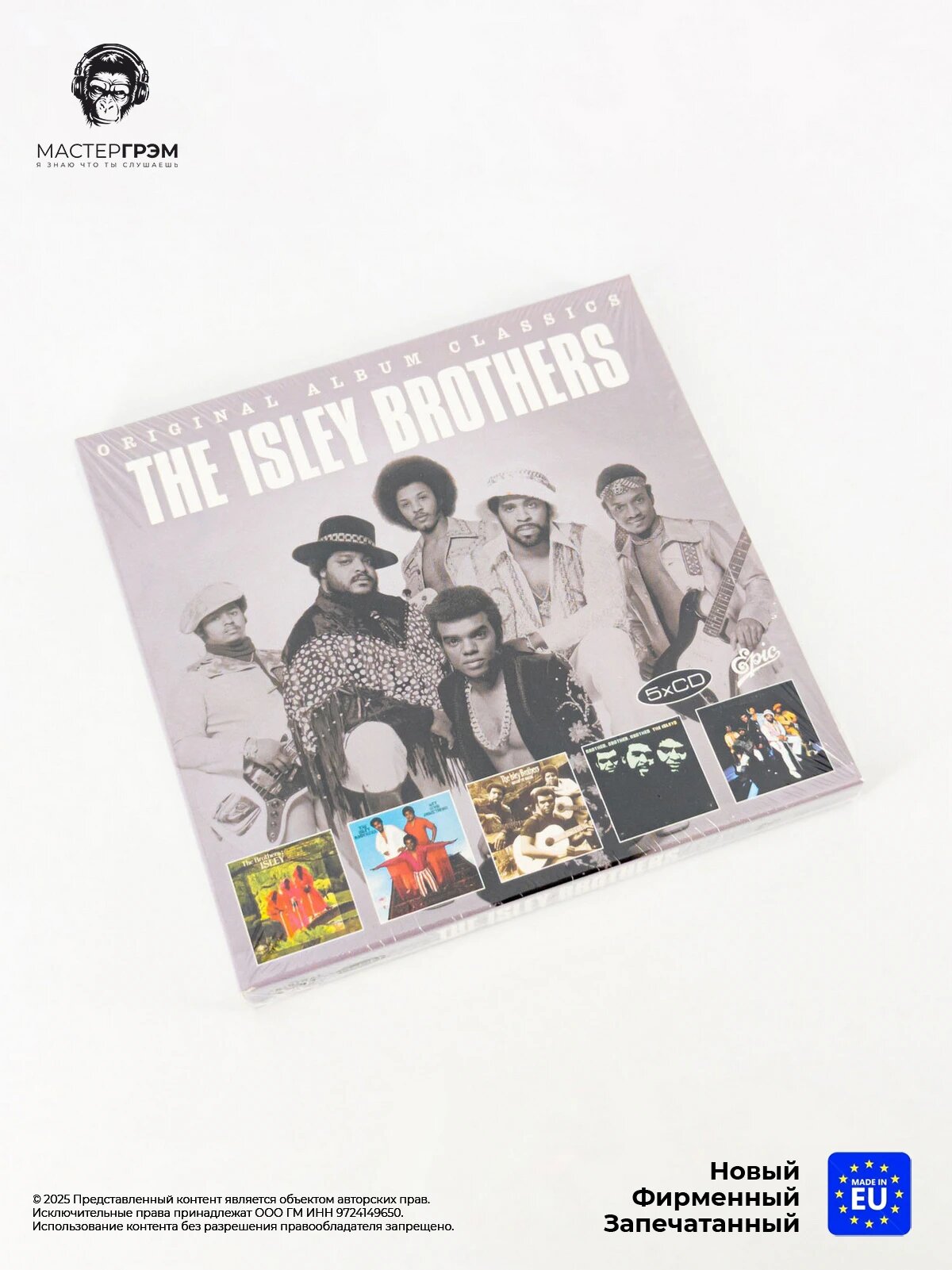 The Isley Brothers - Original Album Classics (5CD) 2008 Sony, Papersleeves In Case Фирменный аудио диск