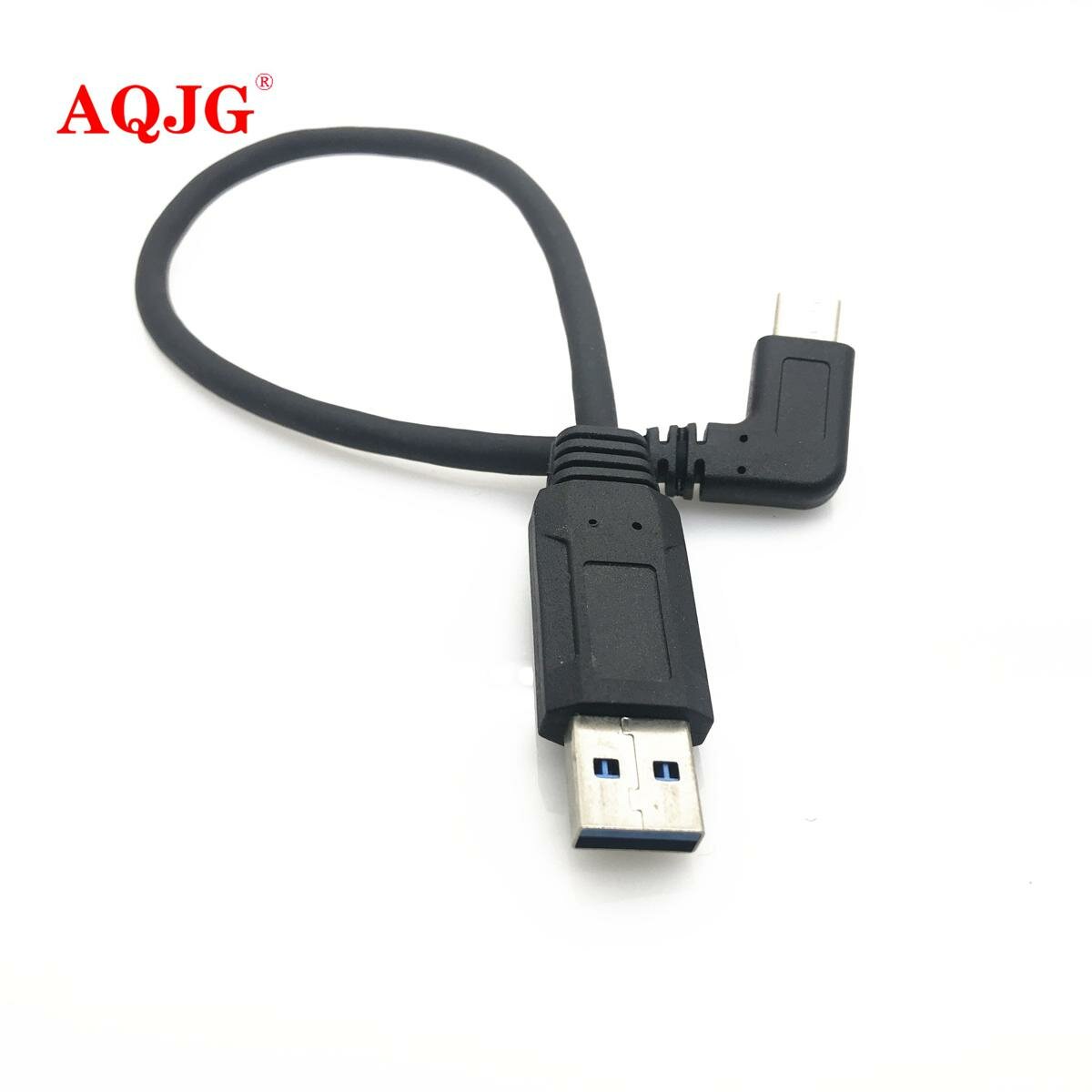 Прямой 90-градусный кабель USB 3.0 Type A Male на USB 3.1 Type C Male угловой адаптер преобразователя синхронизации и за