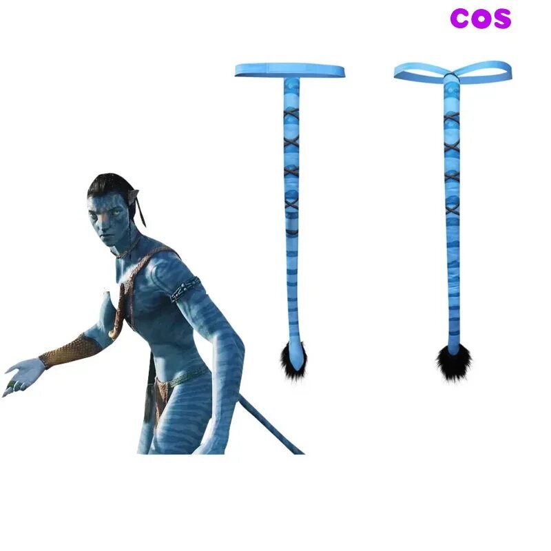 Аватар: Путь воды Нейтири Джейк Салли Косплей Хвост Костюм Аксессуары Хэллоуин Карнавальный костюм Опора для взрослых Мужчин Женщин