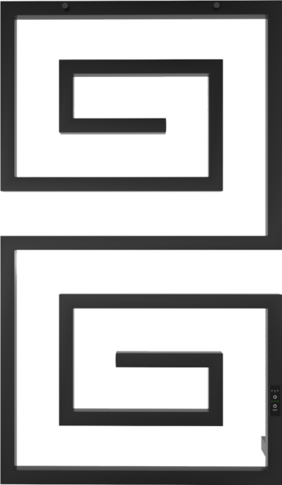 Полотенцесушитель электрический Indigo Lira DGL100-60BRRt черный муар