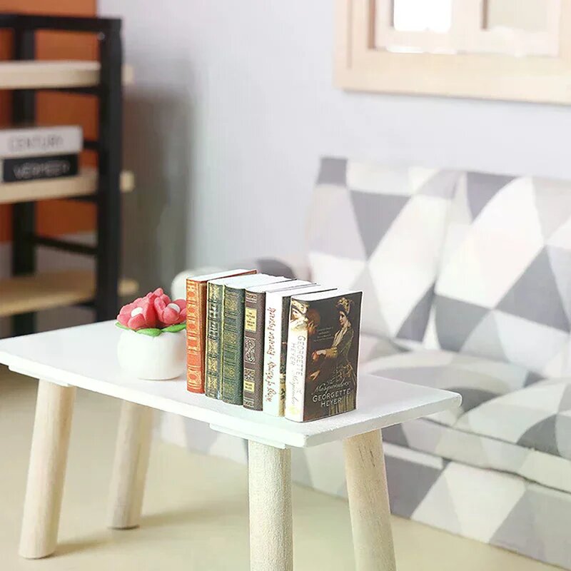 6 шт. 1:12 кукольный домик миниатюрная книга комиксы маленькие книги мини-модель дети ролевые игры игрушки аксессуары для кукольного дома