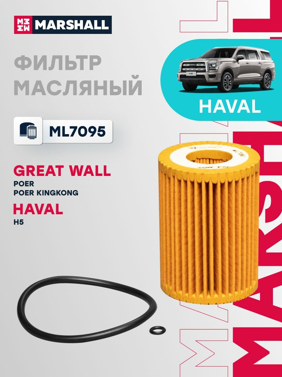 Фильтр масляный Haval Хавал H5, Great Wall Грейт Вол POER, POER KINGKONG 1017110XED95