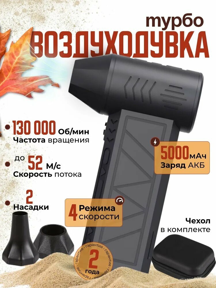 Воздуходувка аккумуляторная портативная