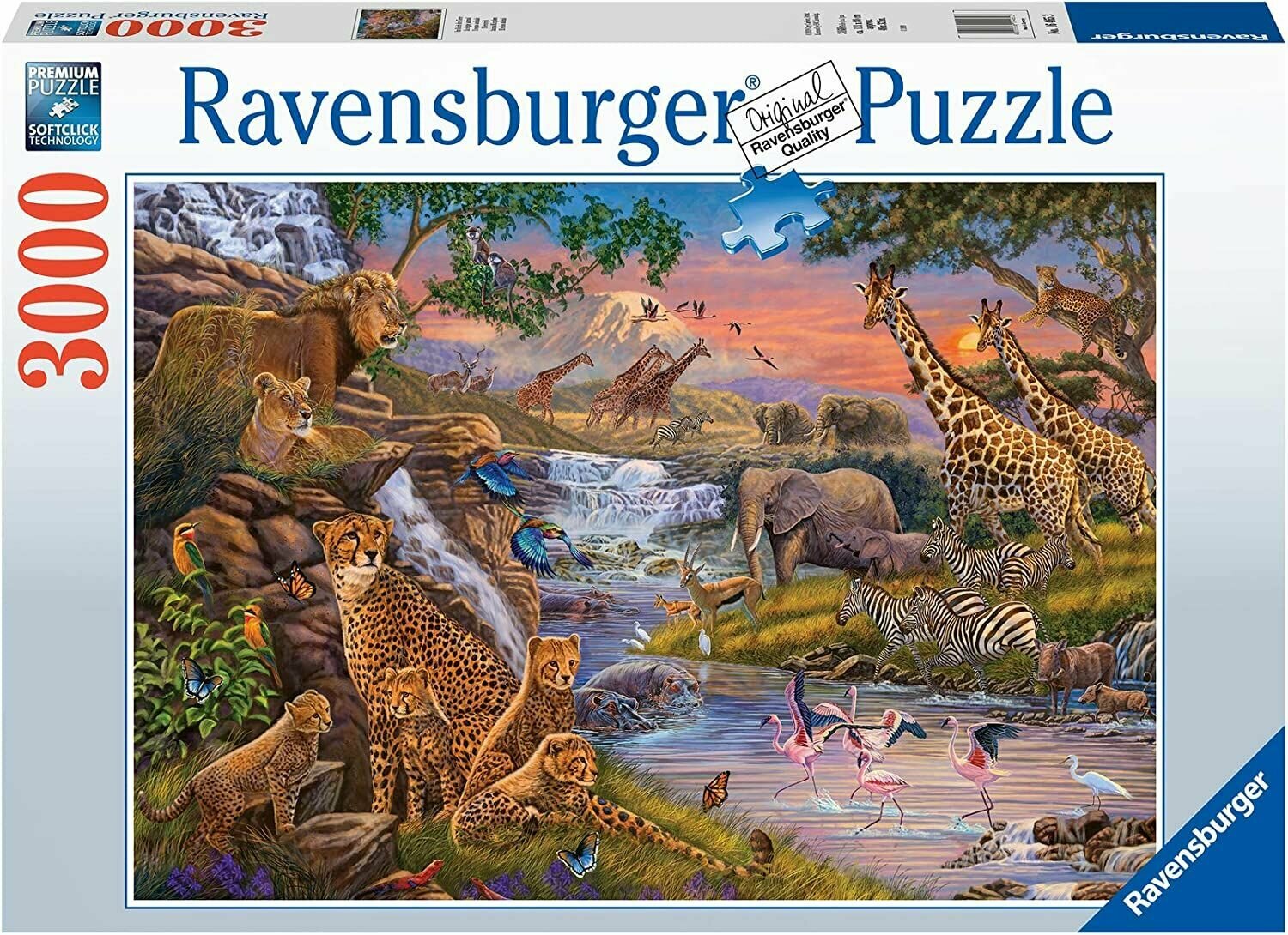 Пазл Ravensburger Мир животных, 3000 деталей, 80х121 см