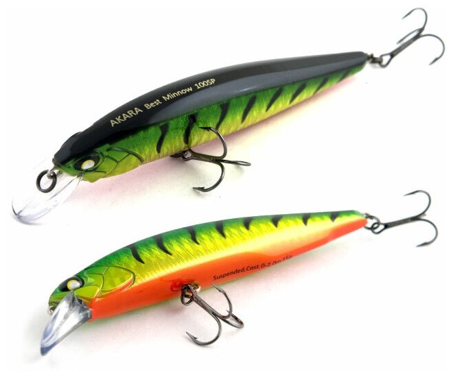 Воблер Akara Best Minnow 100SP 15 гр. (9/17 oz 3,9 in) A99