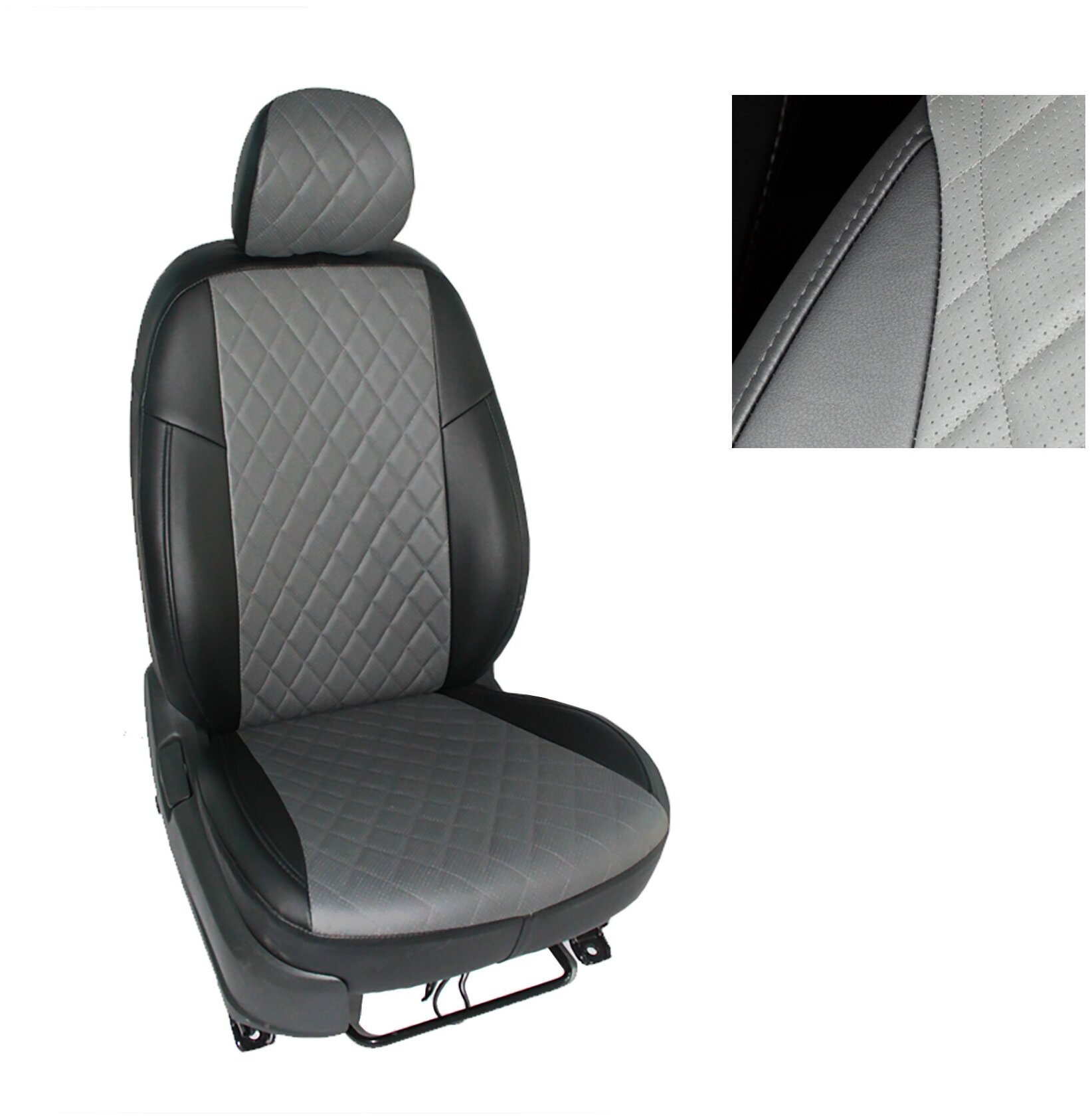 Чехлы из экокожи Ромб для Opel Astra H hatch 2004-2007