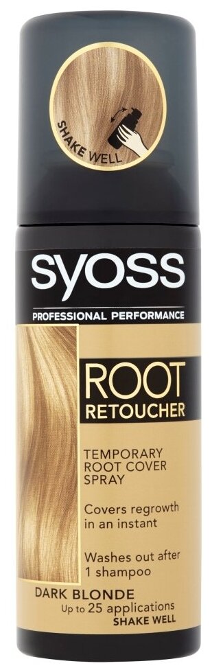 Syoss Спрей Root Retoucher тонирующий для закрашивания отросших корней ...