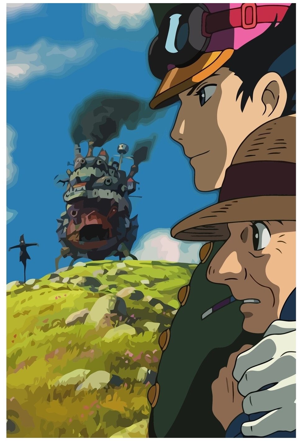 Картина по номерам на холсте Ходячий замок - 3 40Х60