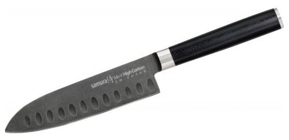 Нож кухонный Сантоку Samura Mo-V Stonewash 13,8 см (SM-0093B/K)