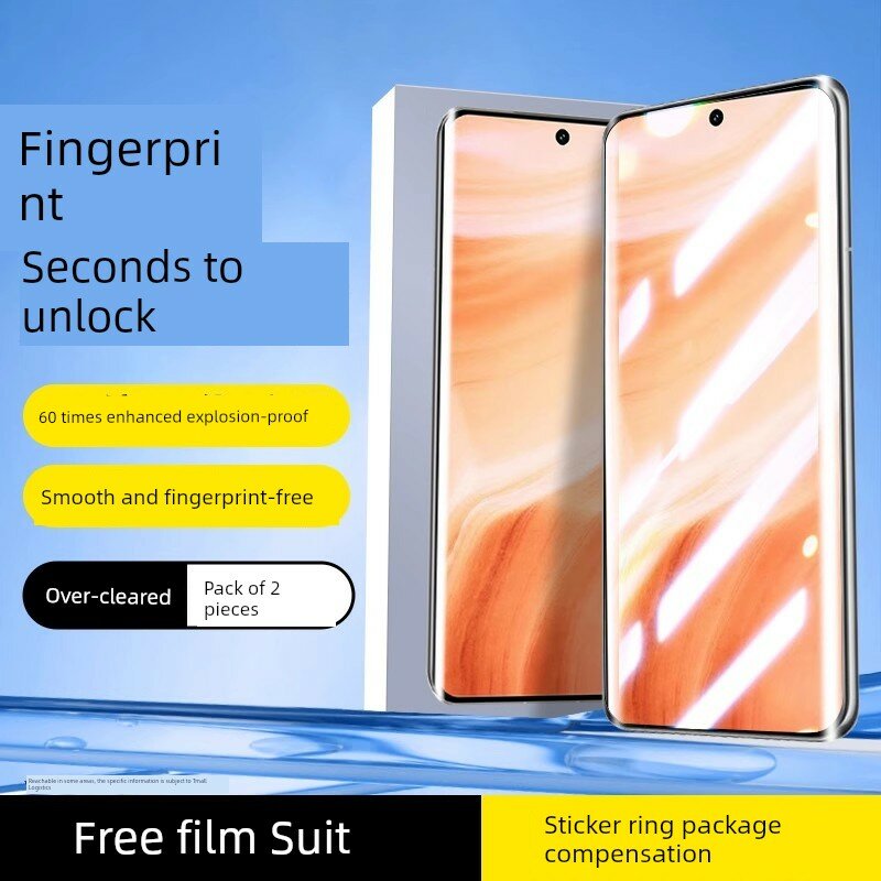 Realme X2 Pro Игровая ультра-прозрачная защитная пленка, полный экран без белой кромки, антипристает, гладкая, 2 шт.