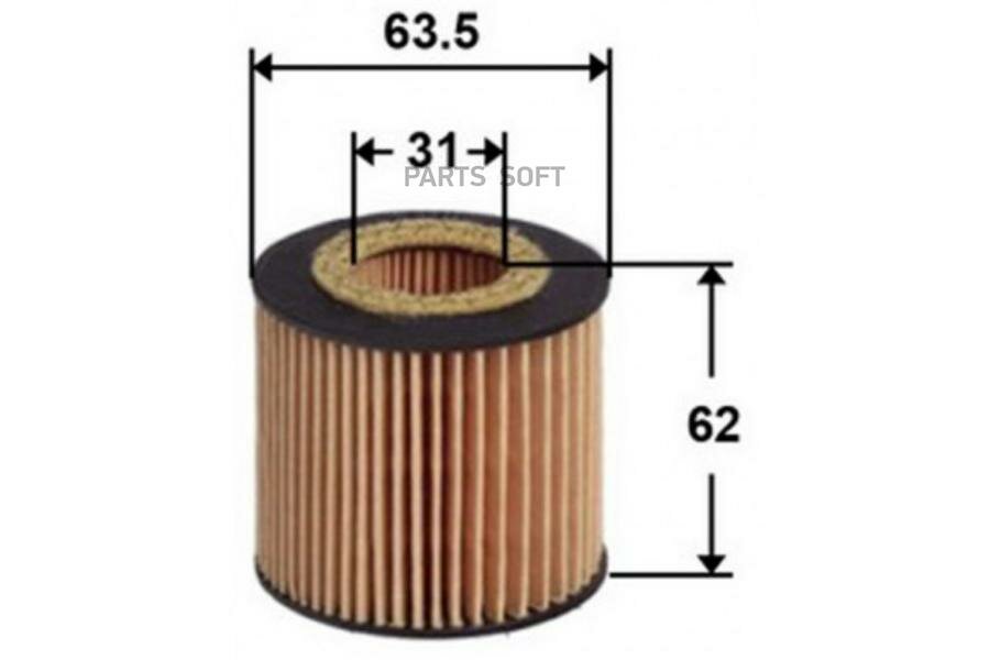AZUMI OE33034 Фильтр масляныйSKODA FABIA/VW POLO 1.2L 2001=>