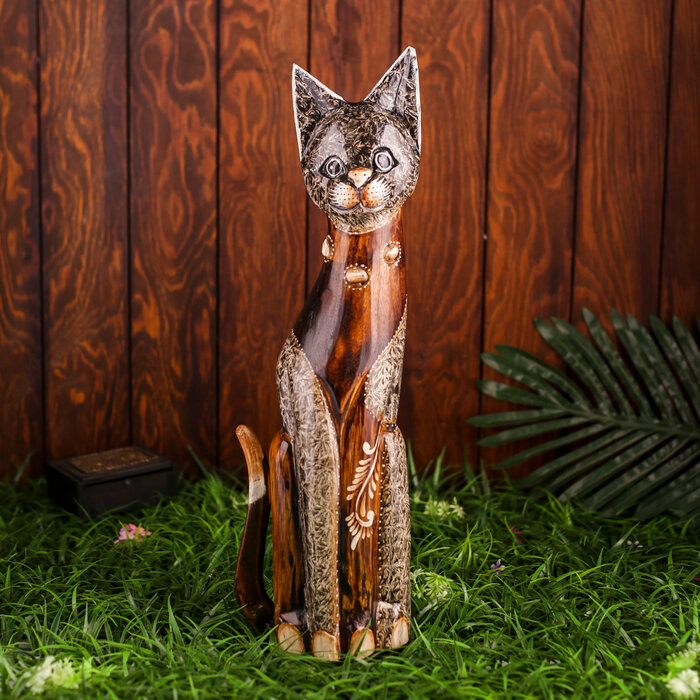 Сувенир «Кошка», 50 см, дерево