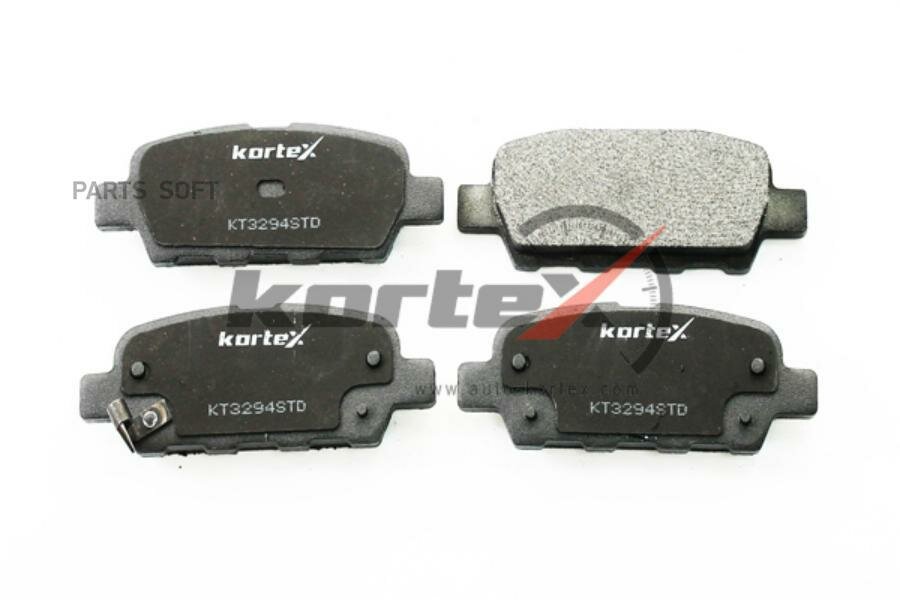 KT3294STD KORTEX Колодки тормозные NISSAN X-TRAIL/QASHQAI/TIIDA/INFINITI FX/RENAULT KOLEOS задние
