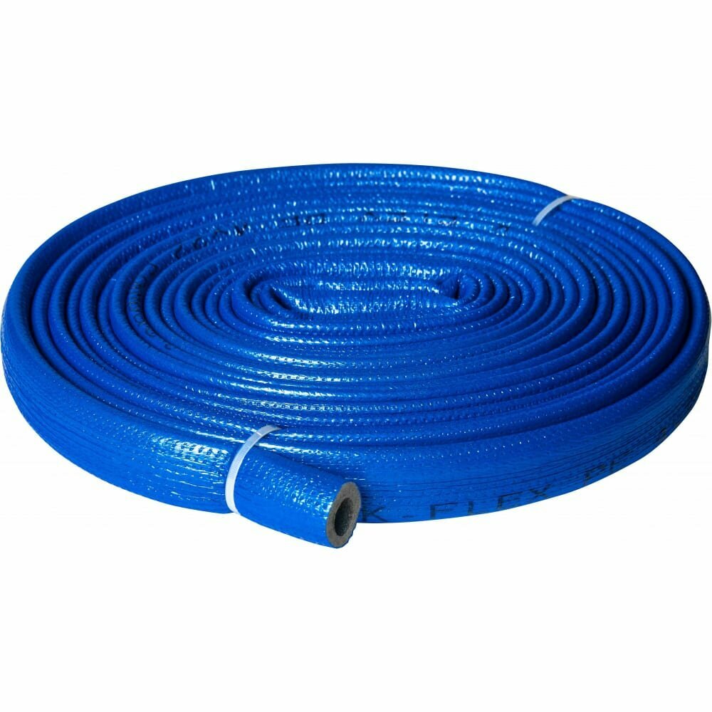 Теплоизоляция для труб K-FLEX PE COMPACT в синей оболочке бухта 10м, из вспененного полиэтилена